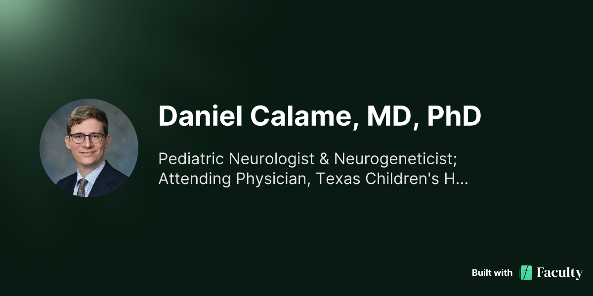 Daniel Calame, MD, PhD